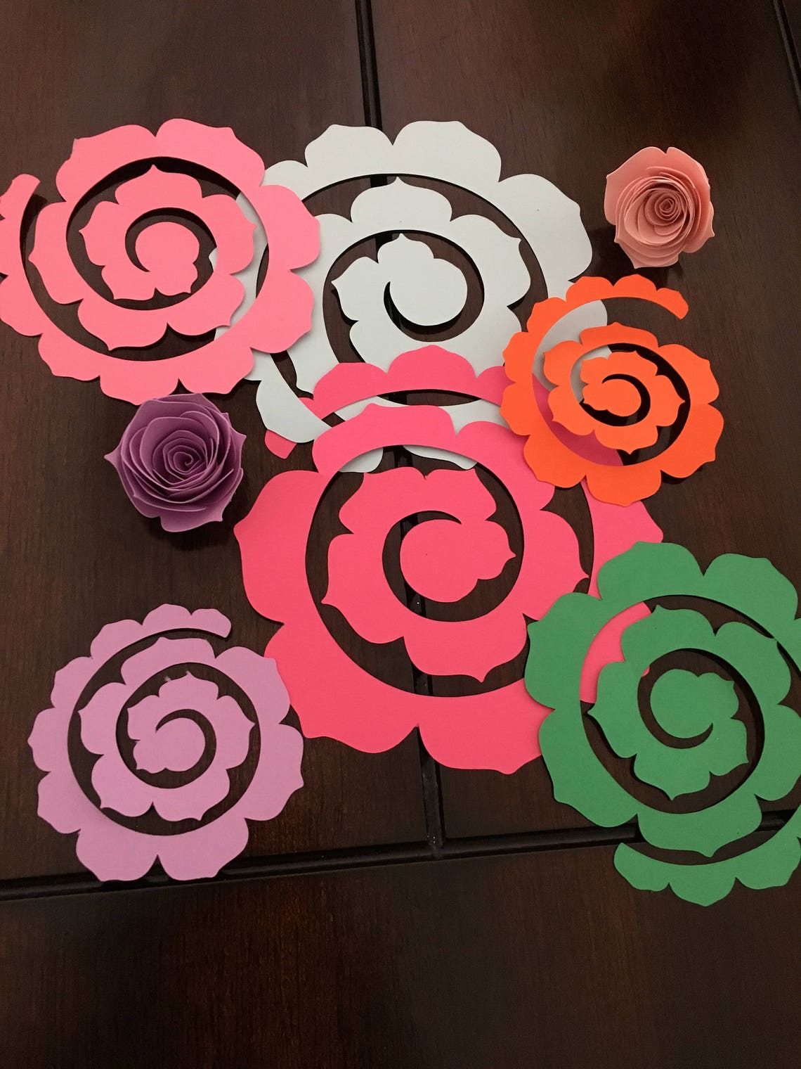 Spiral Rose Cut Outs - Etsy