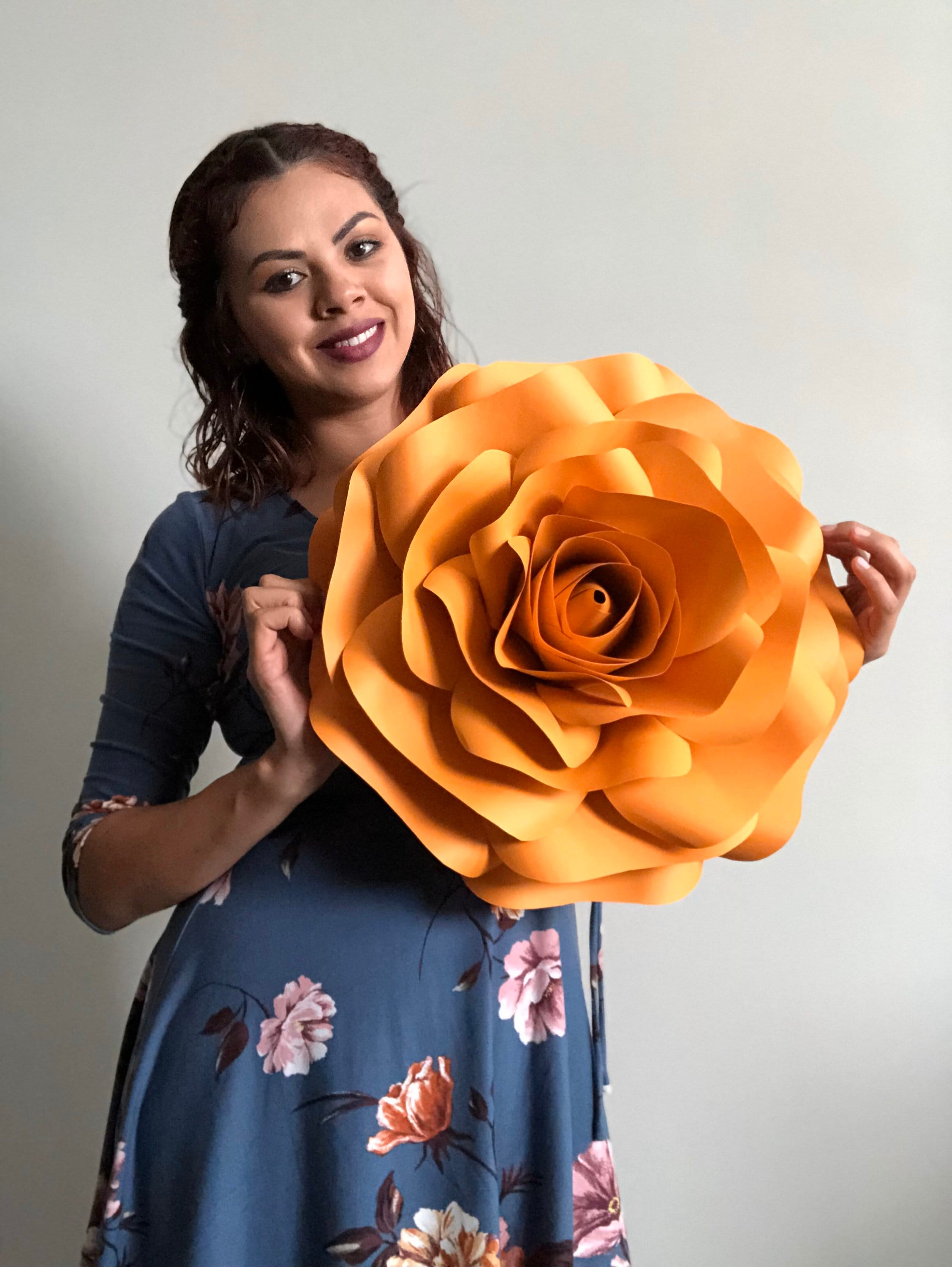 PDF Large Rose Template - Etsy