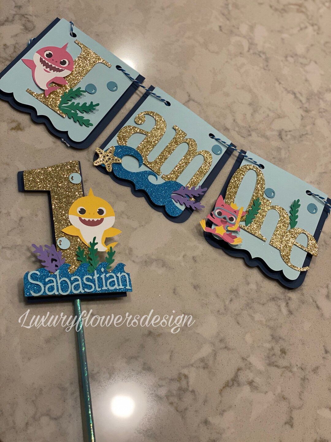 Baby Shark Banner & Cake Topper - Etsy