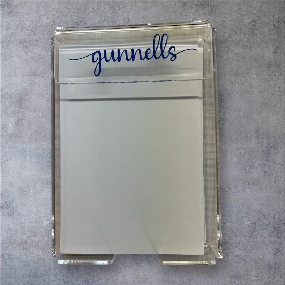 Personalized/monogram Acrylic Notepad Holder - Etsy