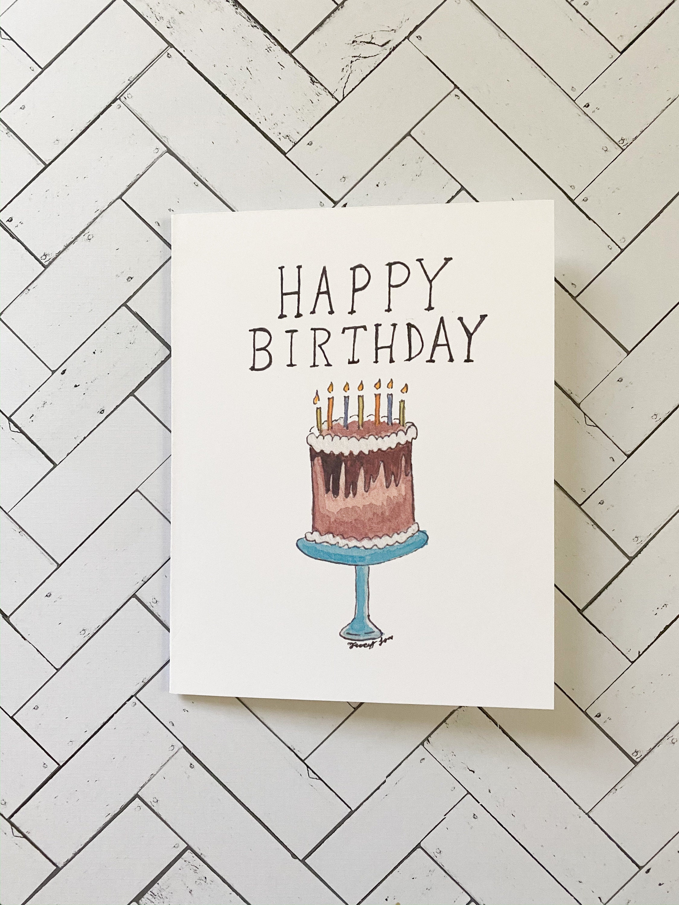 Paper & Party Supplies Paper Happy Birthday Cake & Candles/Birthday ...