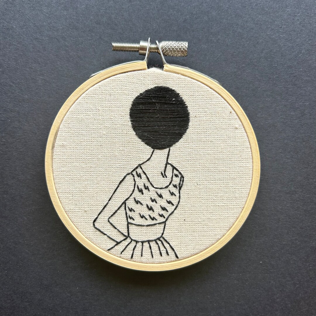 Anon Figure 2 // Hand Stitched Embroidery Hoop Art // Oh My Golly ...
