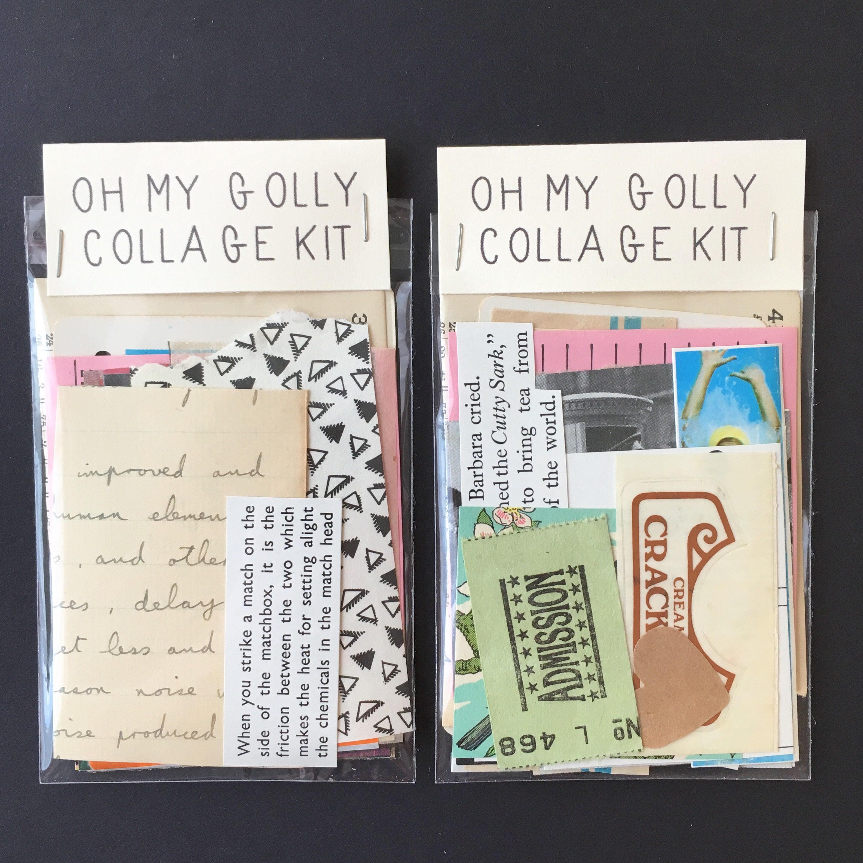 Mini DIY Collage Kit // Paper Ephemera // for Scrapbooking and Junk ...