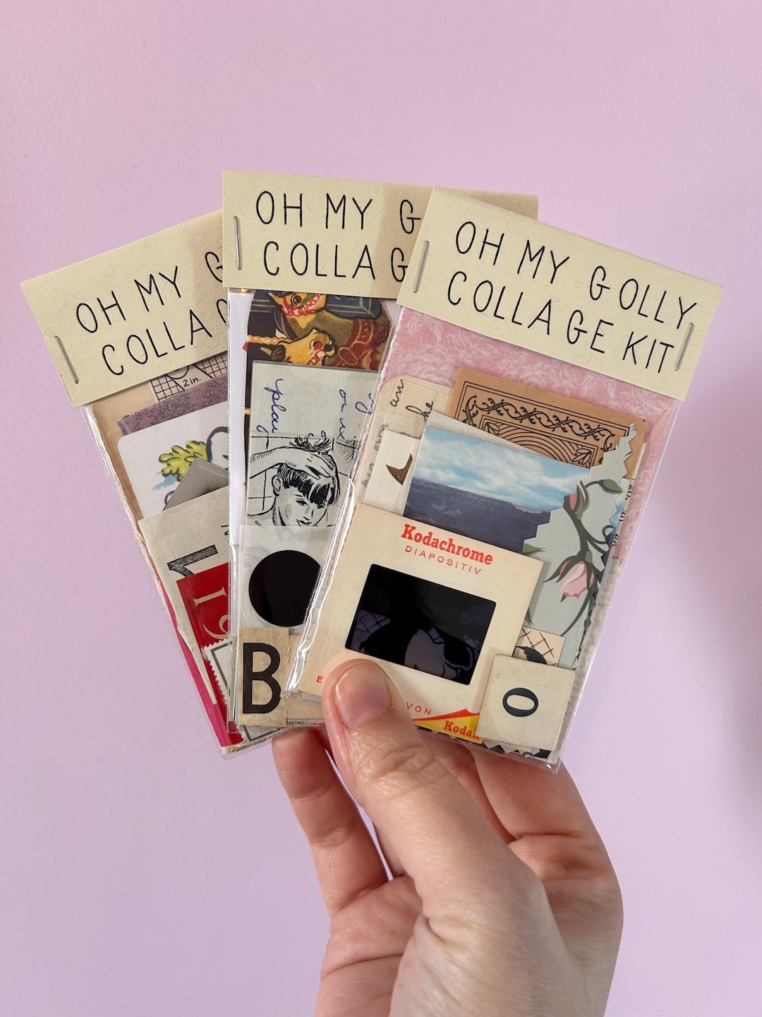 Mini DIY Collage Kit // Paper Ephemera // for Scrapbooking and Junk ...
