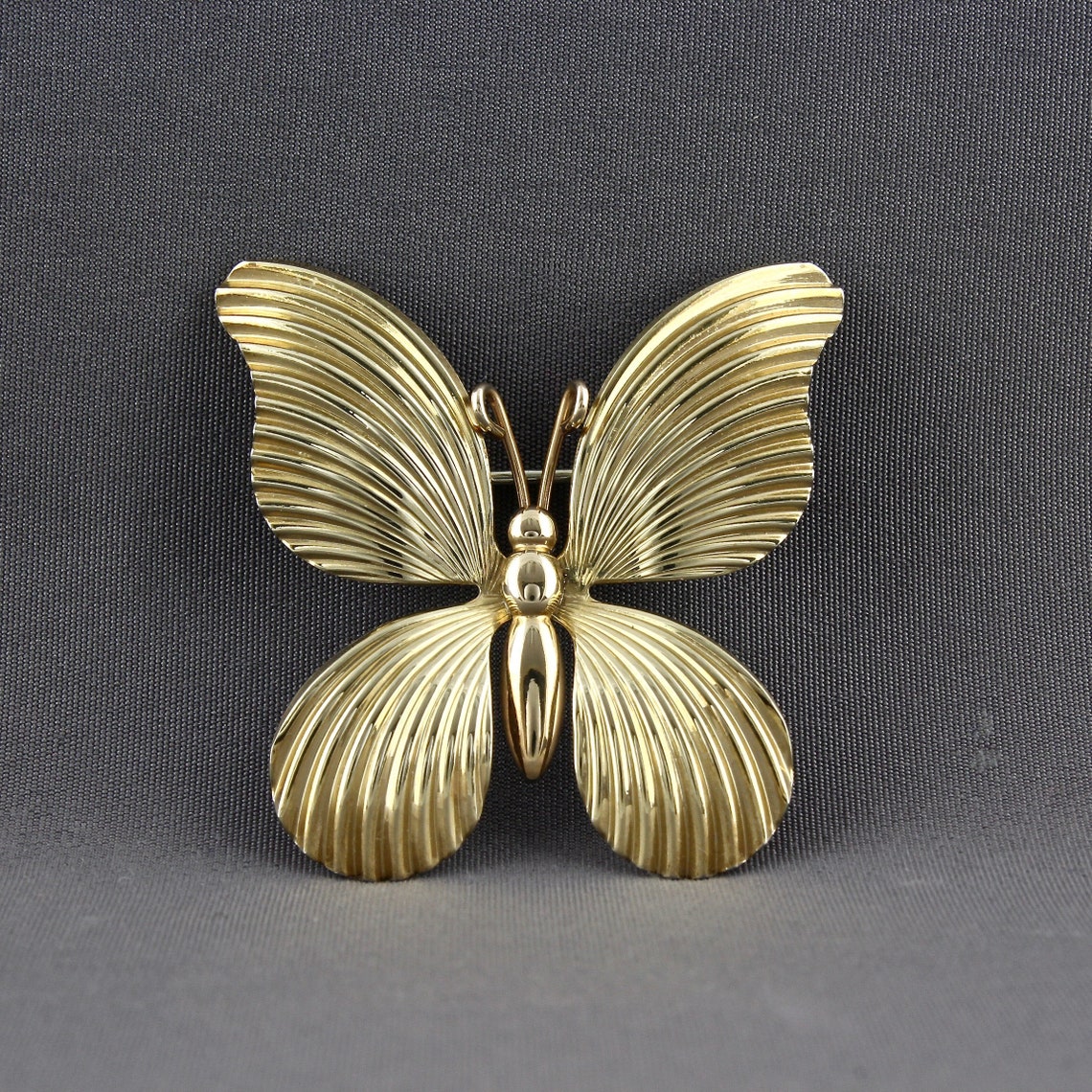 Vintage Krementz Shiny Gold Overlay Three Dimensional - Etsy