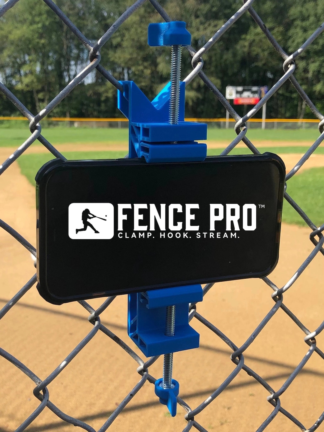 Fence Pro™ Phone Mount – Chain Link Fence Clamp for Iphone, Android ...