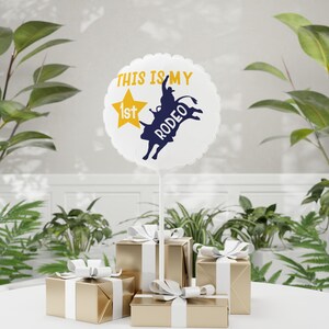 Heart-shaped Balloons for Celebrations, 1st Rodeo Party Decorations ...