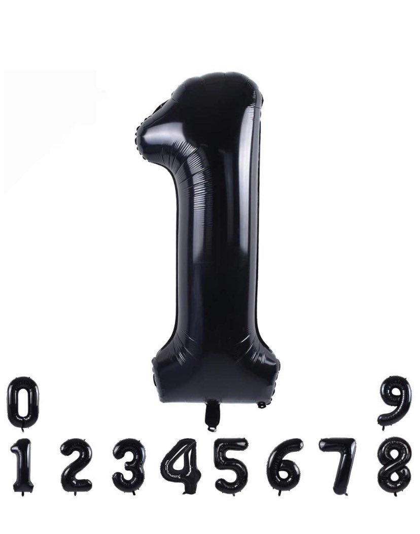 Gold Number Mylar Foil Balloons | Etsy