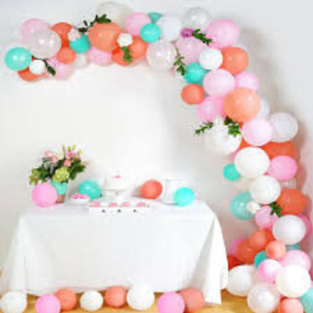 Moana Inspired Balloon Garland DIY Kit Coral Reef Theme - Etsy