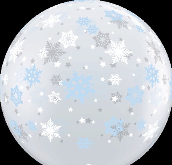 36 Inch Latex Frozen Snowflake Balloon | Etsy