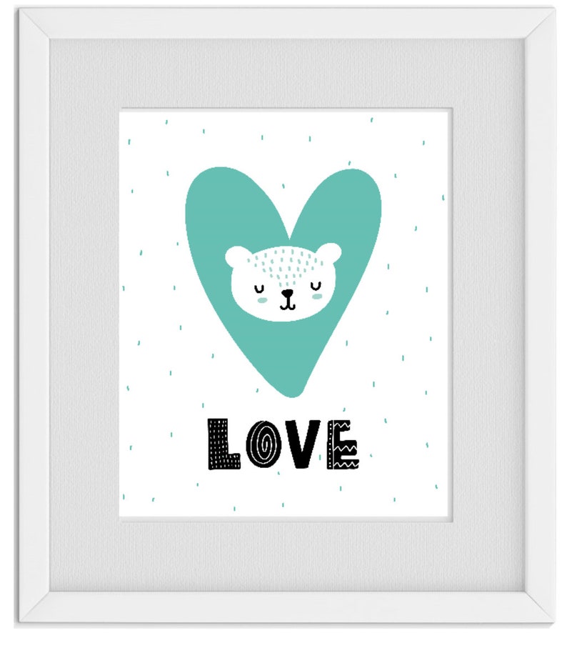 Kids Love Wall Art Print - Etsy