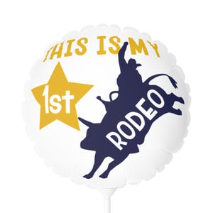 Heart-shaped Balloons for Celebrations, 1st Rodeo Party Decorations ...