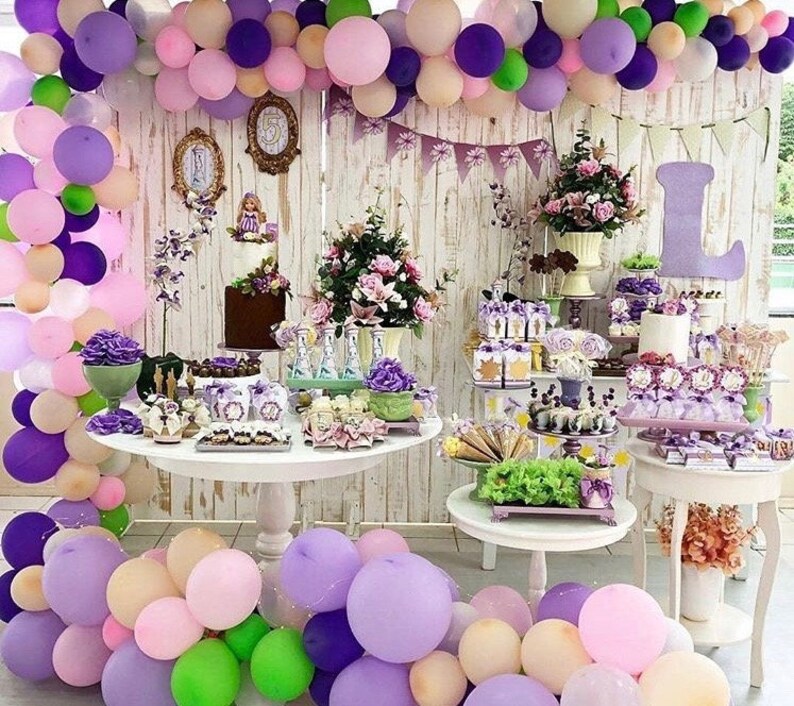 Princess Tea Party Balloon Garland DIY Kit | Etsy