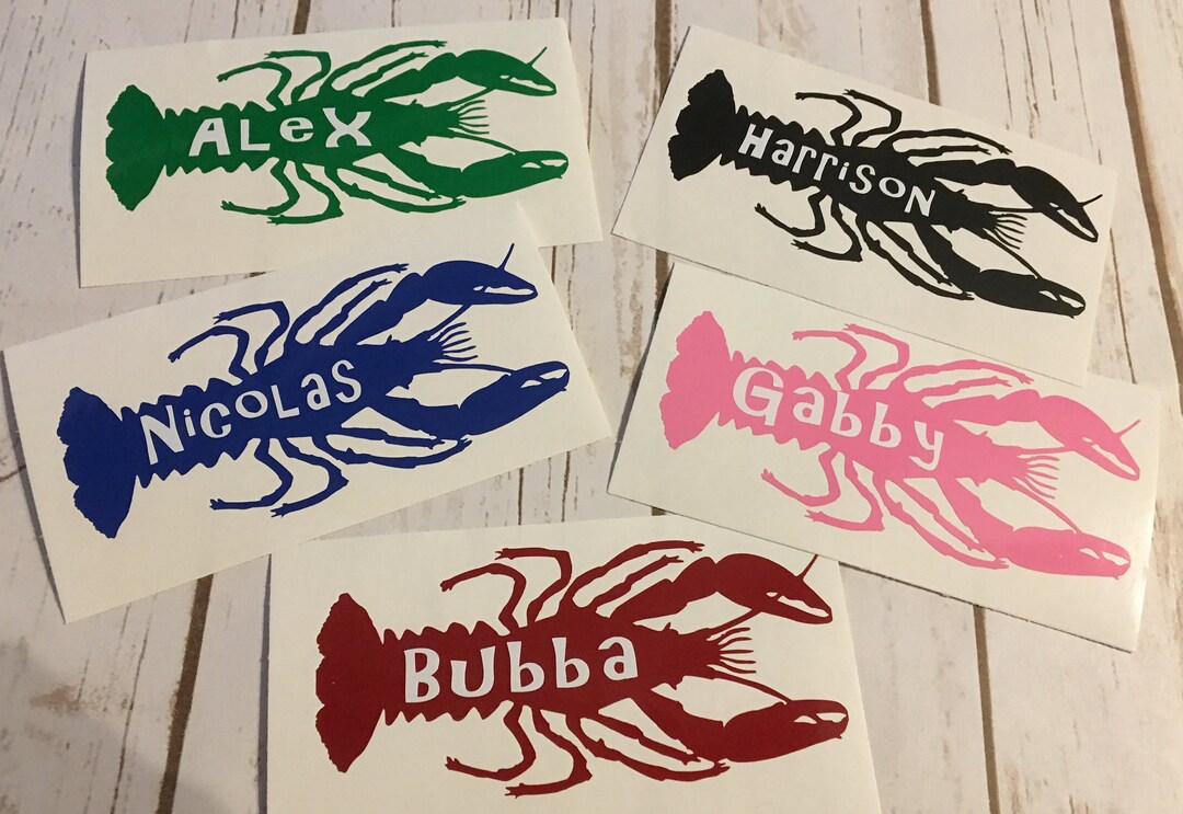 Crawfish Decal Custom Crawfish Decal Tumbler Decal YETI - Etsy