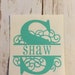 Split Letter Decal Letter With Name Decal Vinyl Decal YETI Decal ...