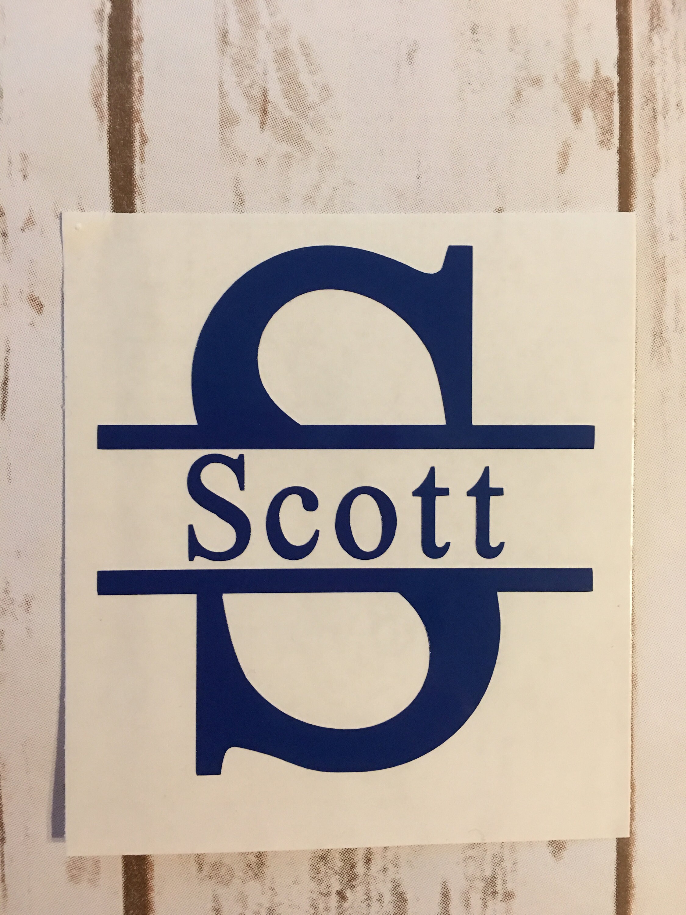 Split Letter Decal single Letter Decal Vinyl Decal YETI - Etsy