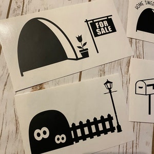 Mouse Door Decal Small Baseboard Decal Mouse House Decal Mouse Living ...