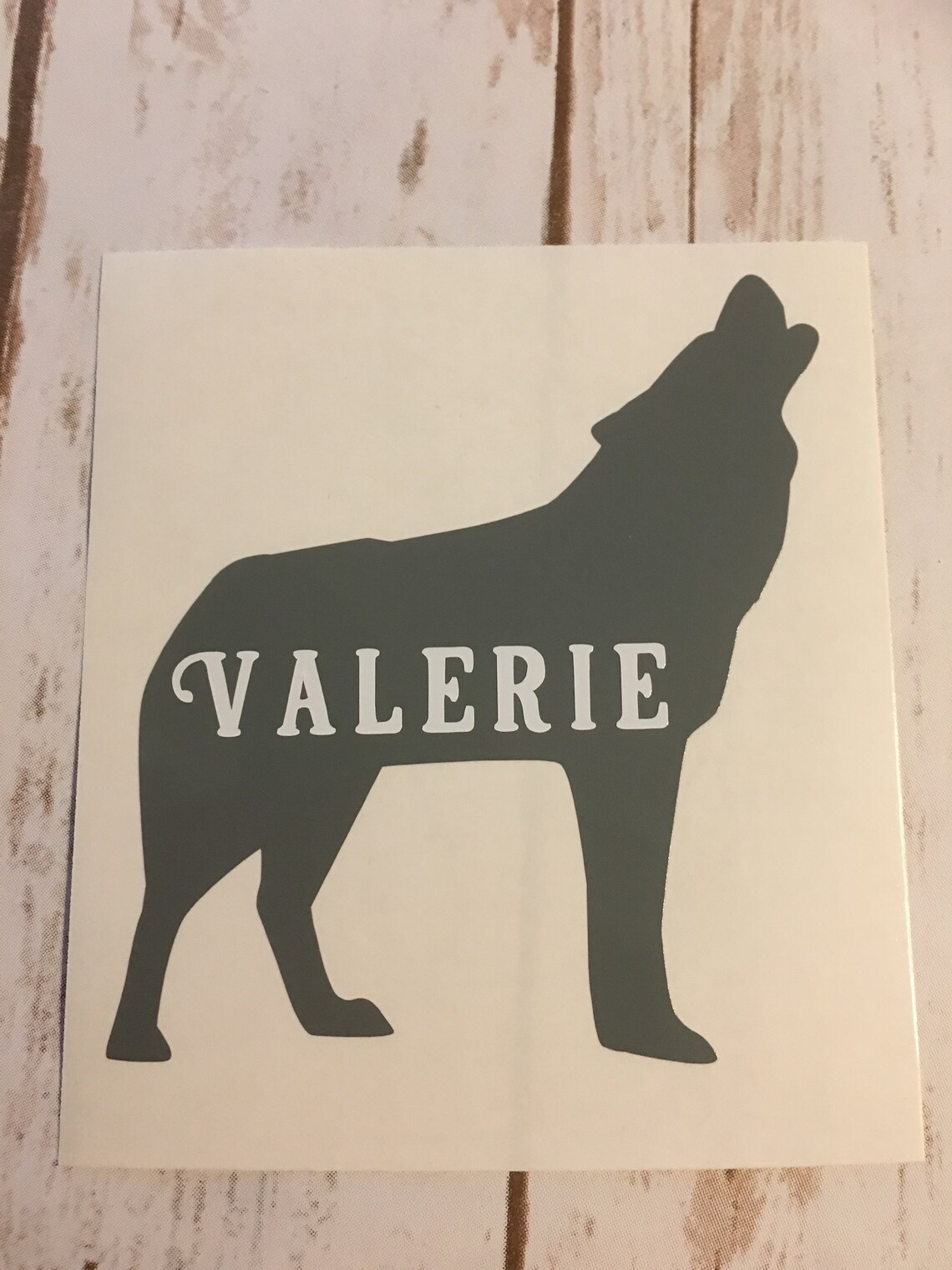 Wolf Decal Custom Wolf Decal Tumbler Decal YETI Decal - Etsy