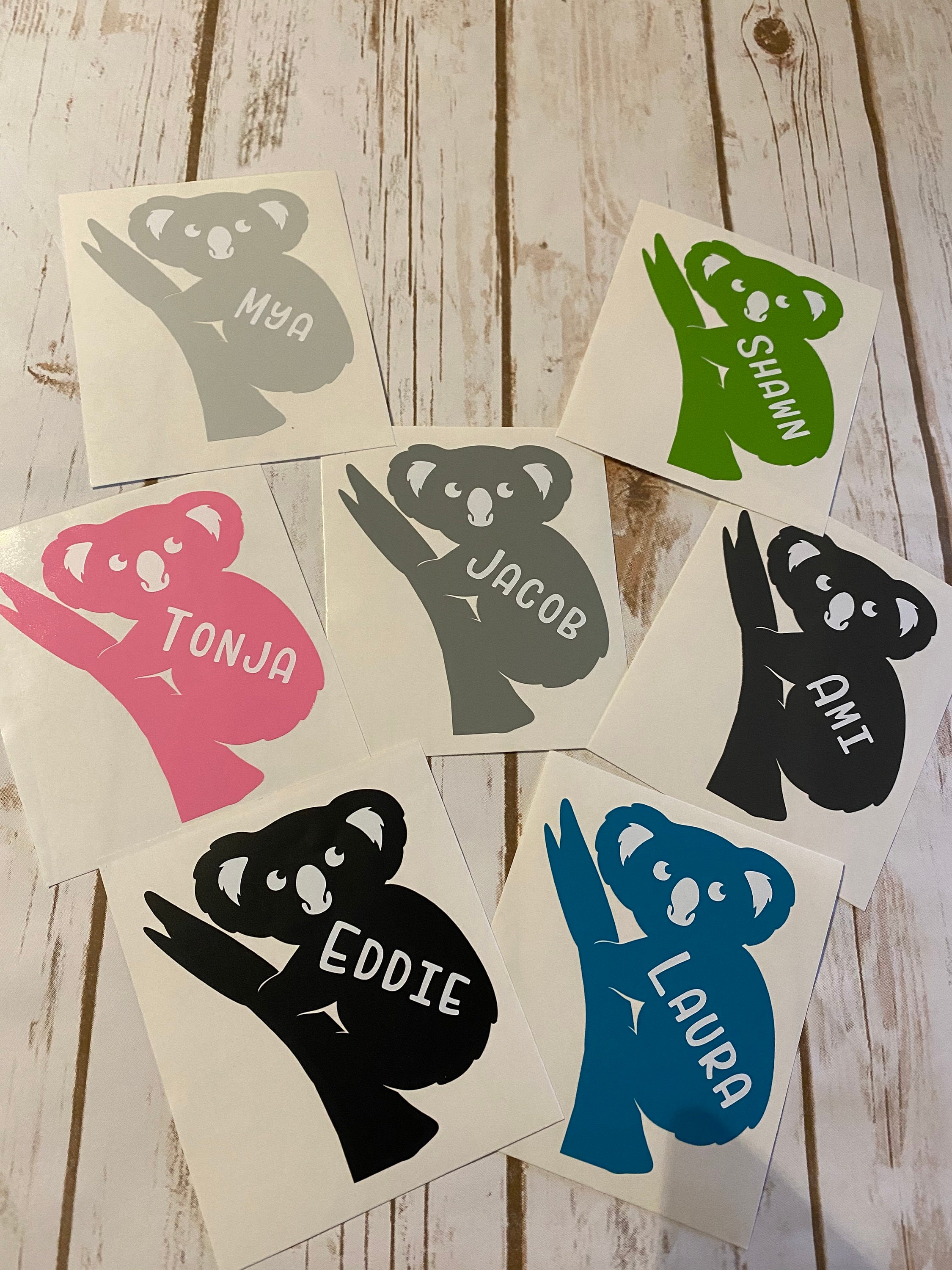 Koala Vinyl Decal Custom Koala Decal Vinyl Decal Tumbler | Etsy