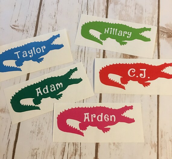 Alligator Decal Custom Alligator Decal Tumbler Decal | Etsy