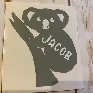 Koala Vinyl Decal Custom Koala Decal Vinyl Decal Tumbler - Etsy