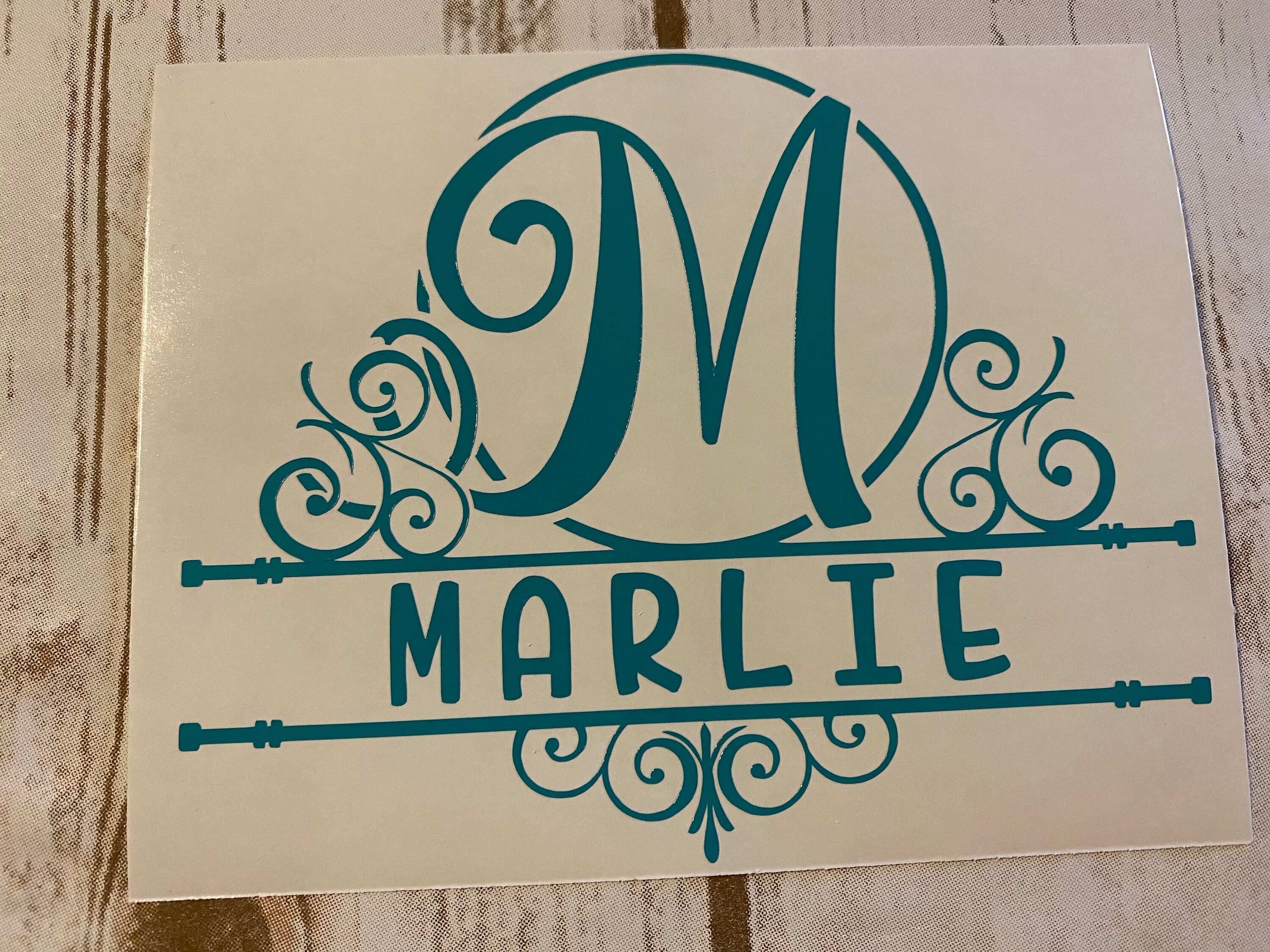 Letter and Name Decal single Letter Decal Vinyl Decal - Etsy