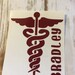 Caduceus Decal Name Decal Vinyl Decal YETI Decal - Etsy