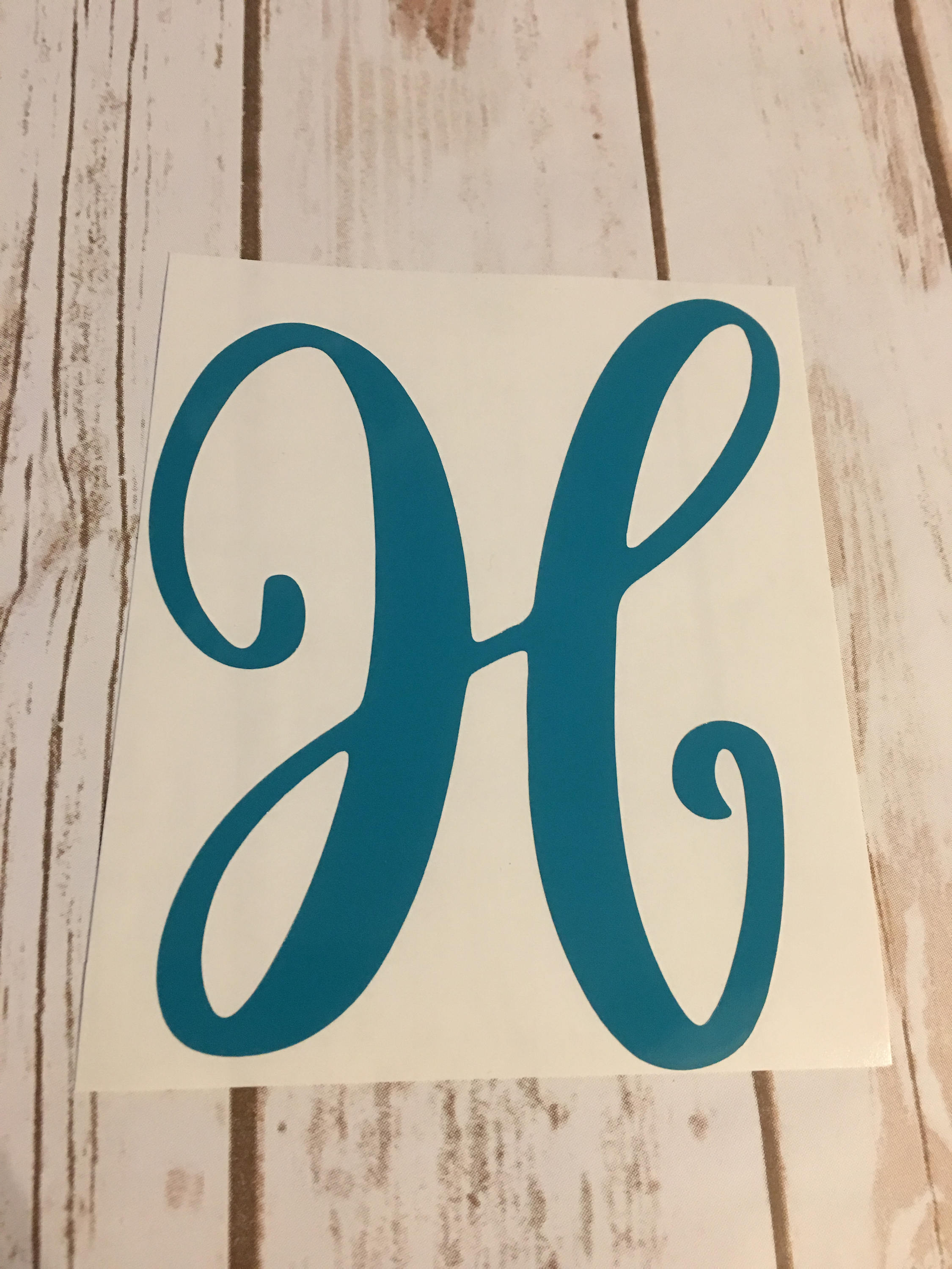 Single Letter Decal Letter Monogram single Letter Vinyl | Etsy