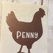 Chicken Decal Monogram Decal Personalized Chicken Decal - Etsy