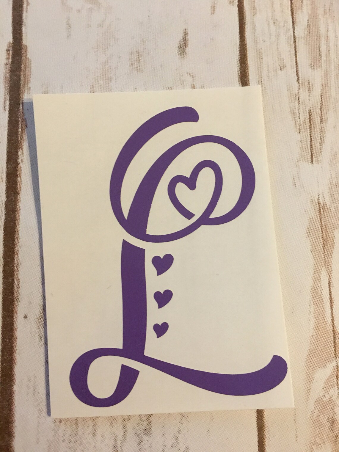 Single Letter Decal Letter Monogram Decal Letter Monogram | Etsy