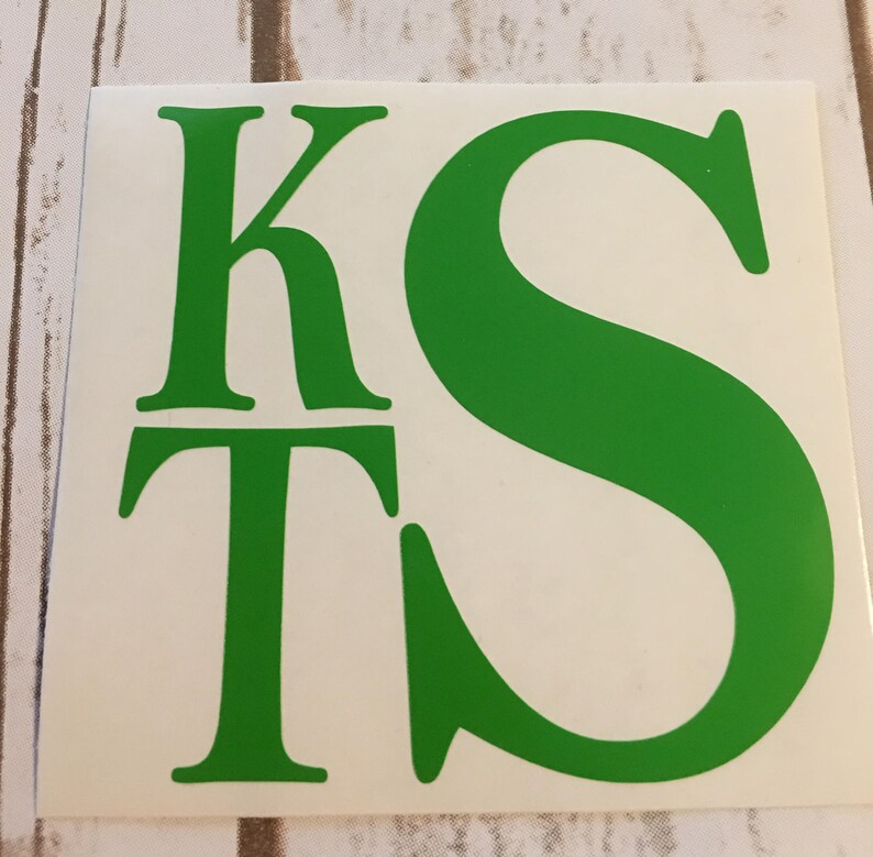 Monogram Decal Three Letter Monogram Decal Square Monogram - Etsy