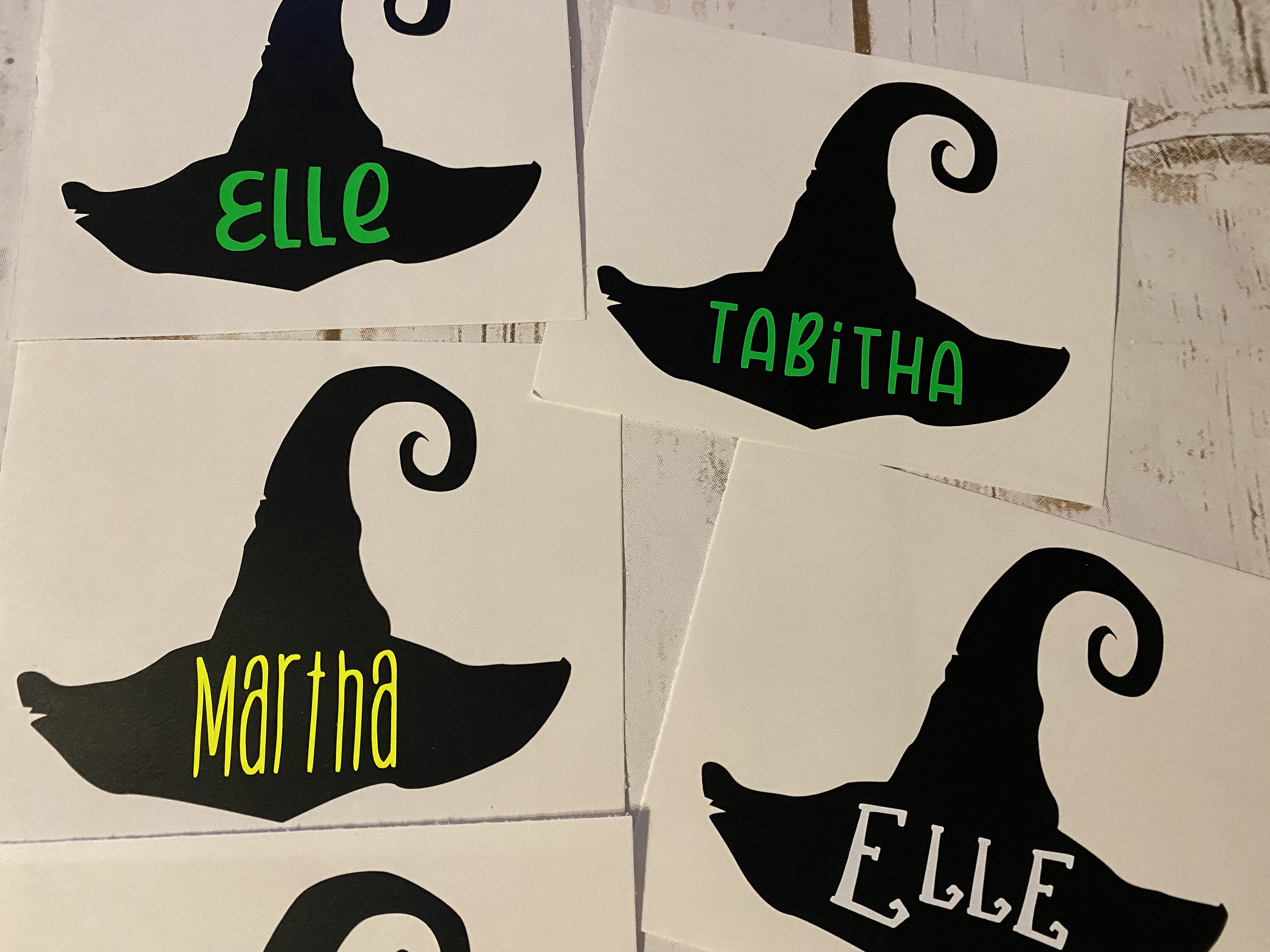 Witch Hat Decal Fall Decal Halloween Decal trick or | Etsy