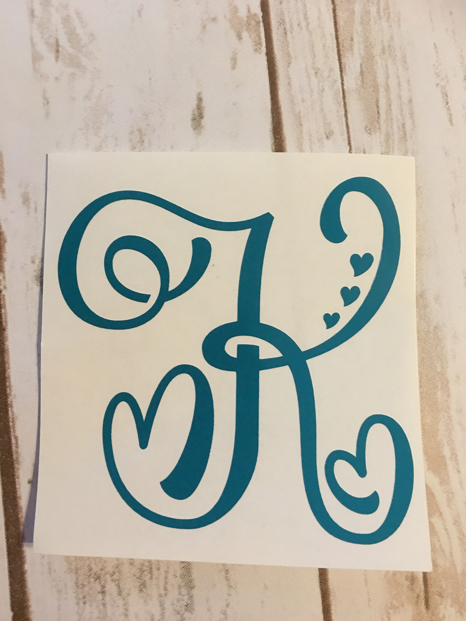 Single Letter Decal Letter Monogram Decal Letter Monogram | Etsy