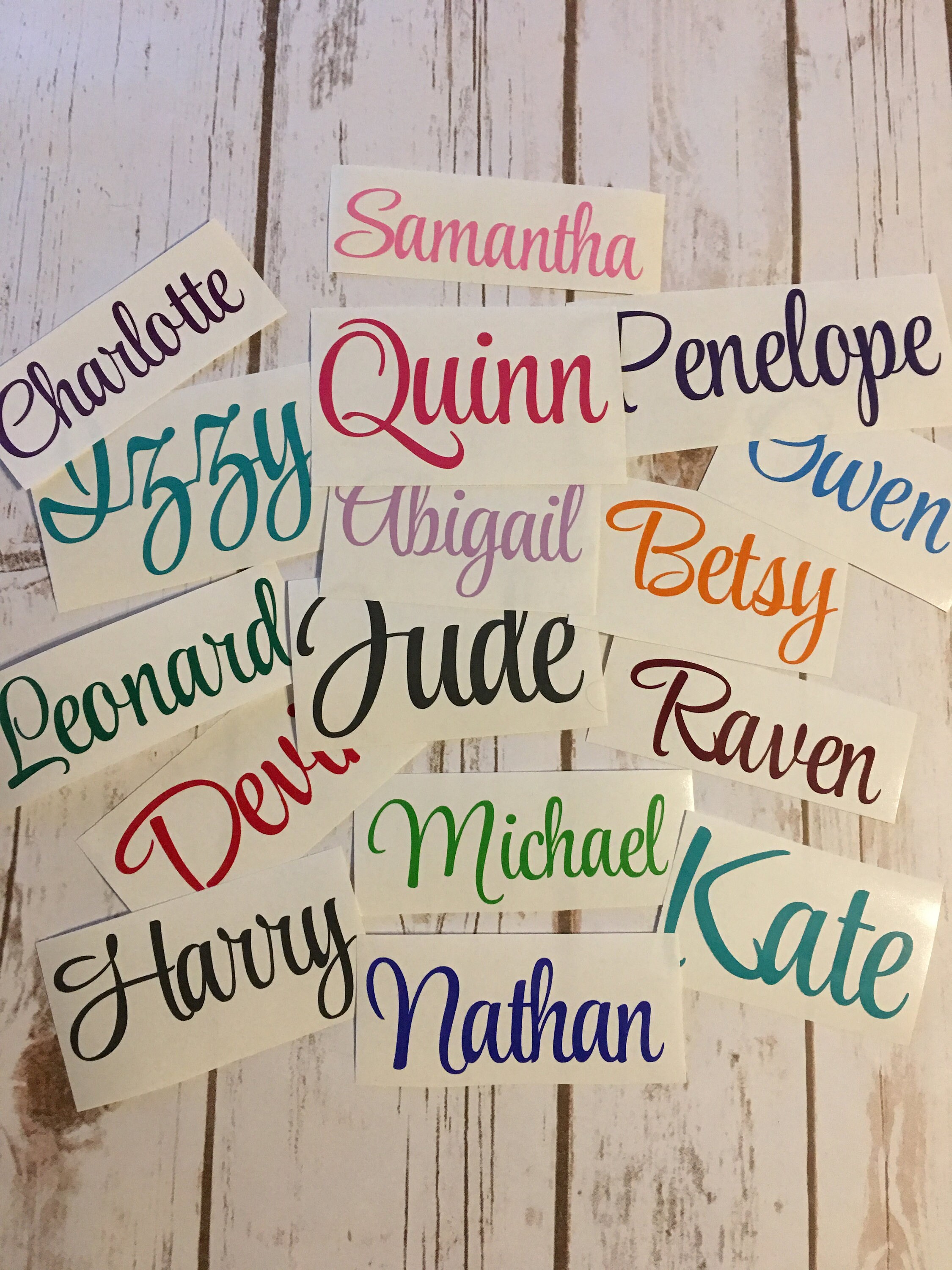 Name Decal Vinyl Name Personalized Decal Tumbler Decal - Etsy
