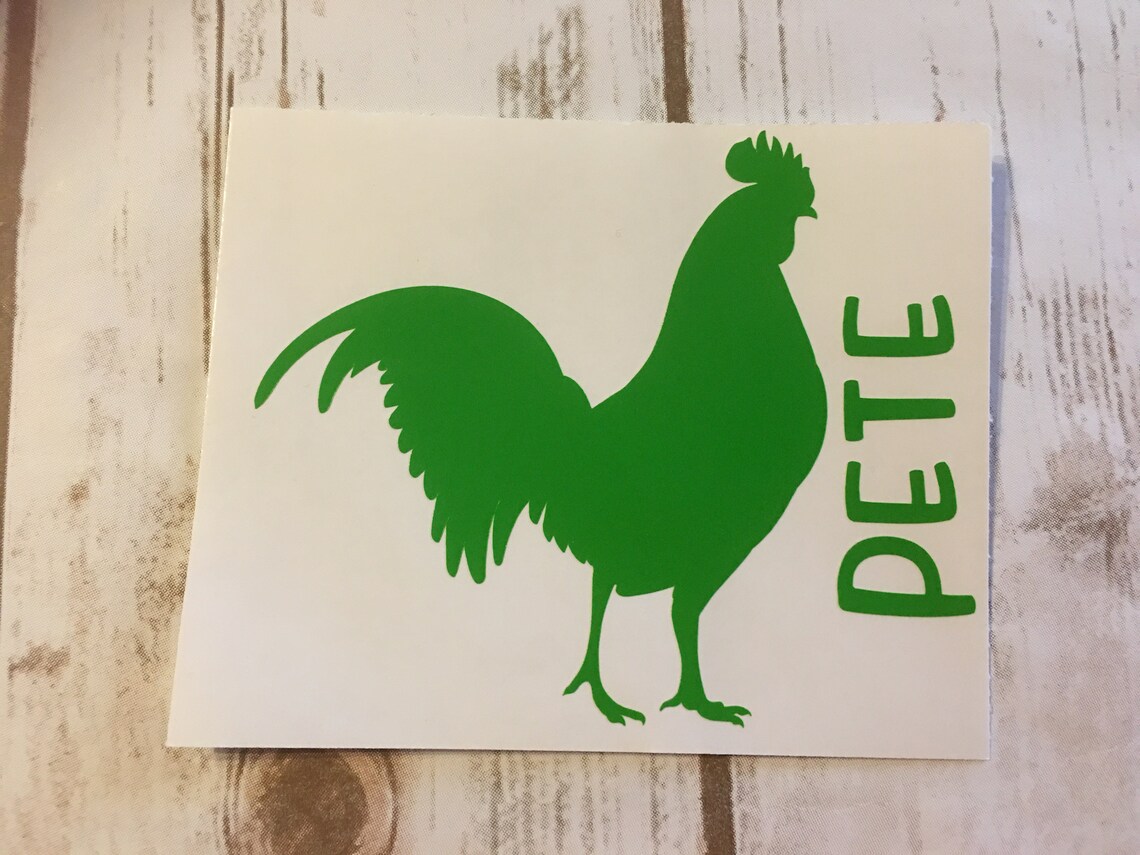 Rooster Decal Monogram Decal Personalized Rooster Decal - Etsy