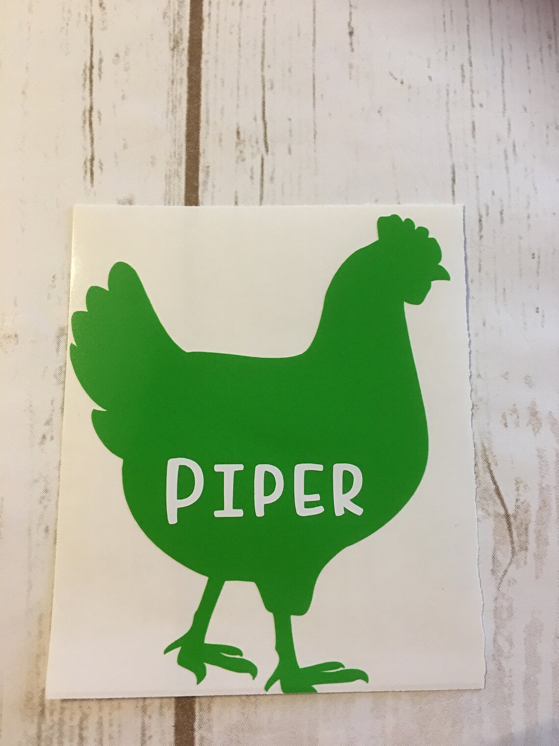 Chicken Decal Monogram Decal Personalized Chicken Decal | Etsy