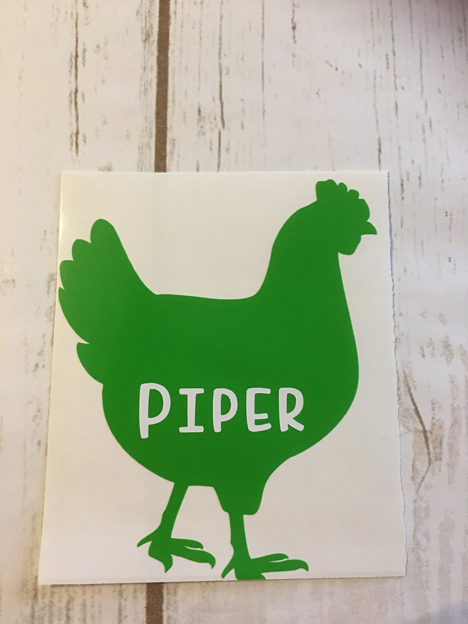 Chicken Decal Monogram Decal Personalized Chicken Decal | Etsy