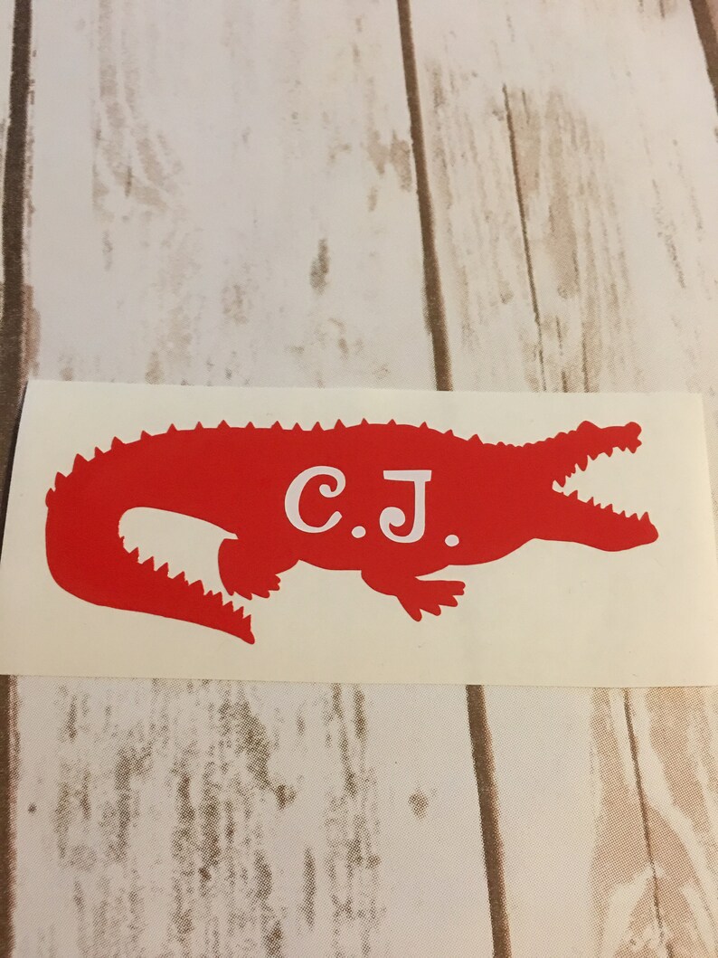 Alligator Decal Custom Alligator Decal Tumbler Decal | Etsy