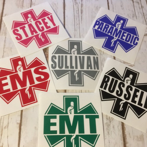 Distressed American Flag Paramedic/emt/emr EMS Star of Life - Etsy