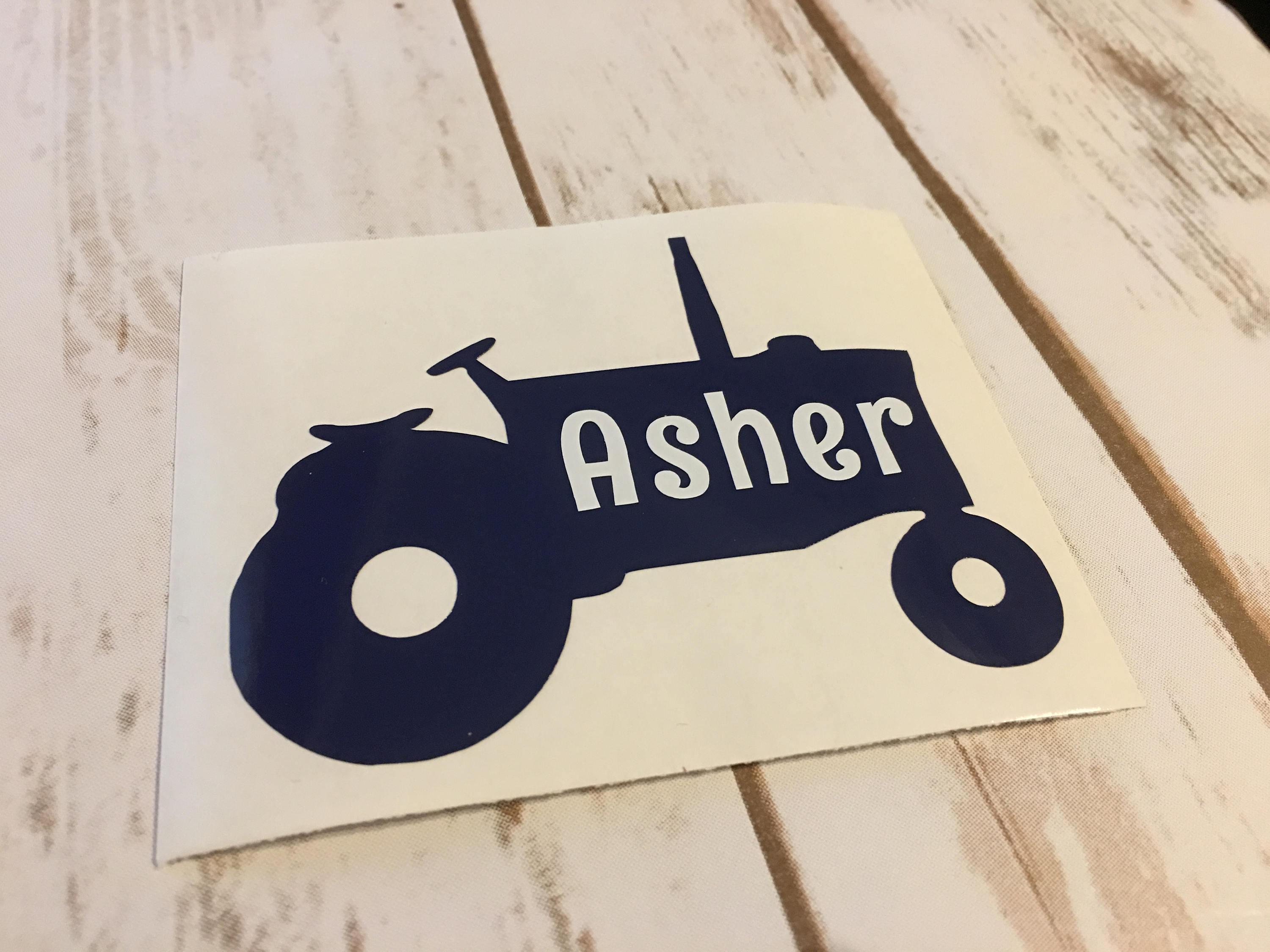 Tractor Decal Vinyl Tractor Decal Personalized Decal - Etsy