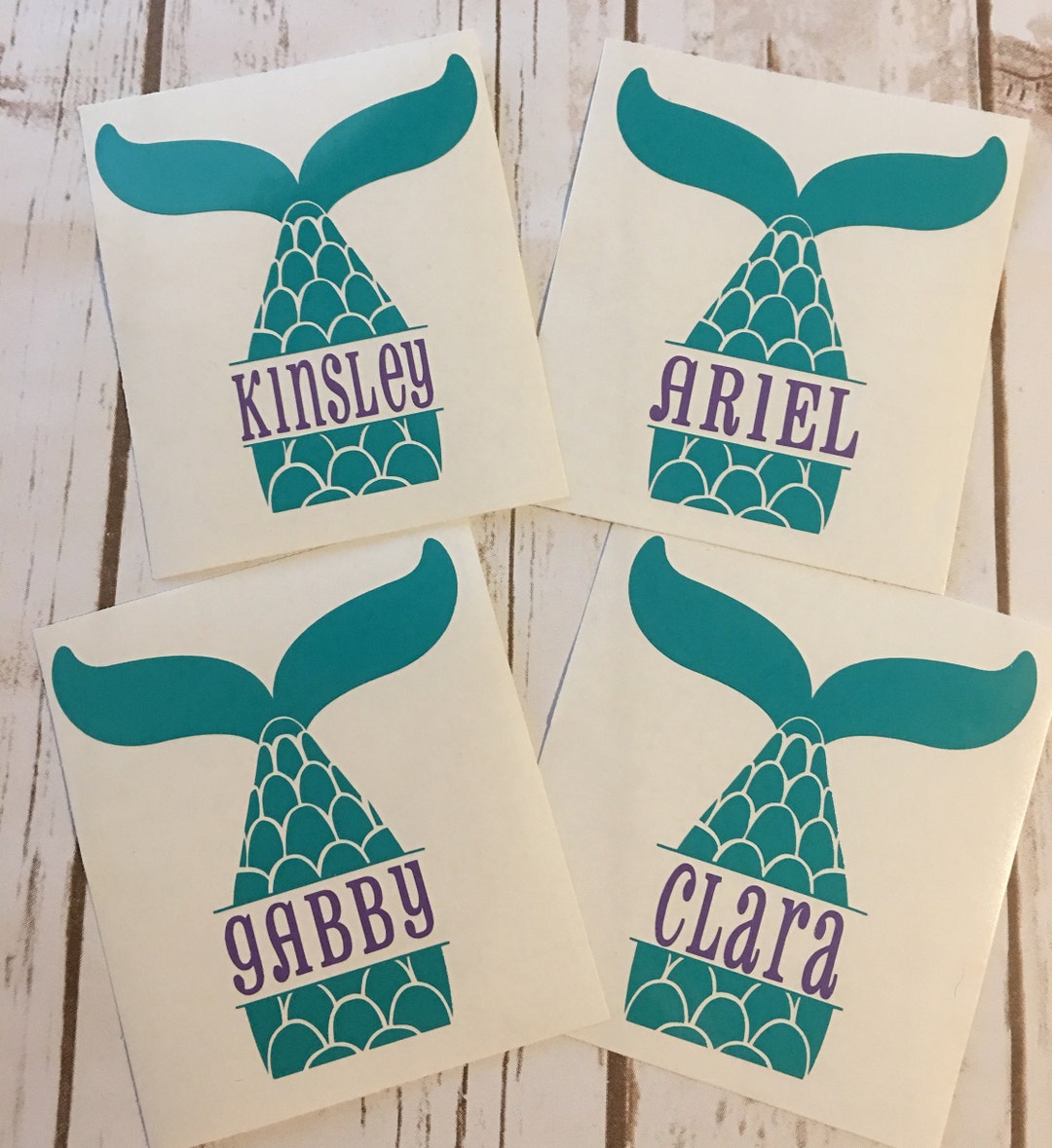 Mermaid Tail Decal Mermaid Tail Vinyl Decal Beach Pail - Etsy