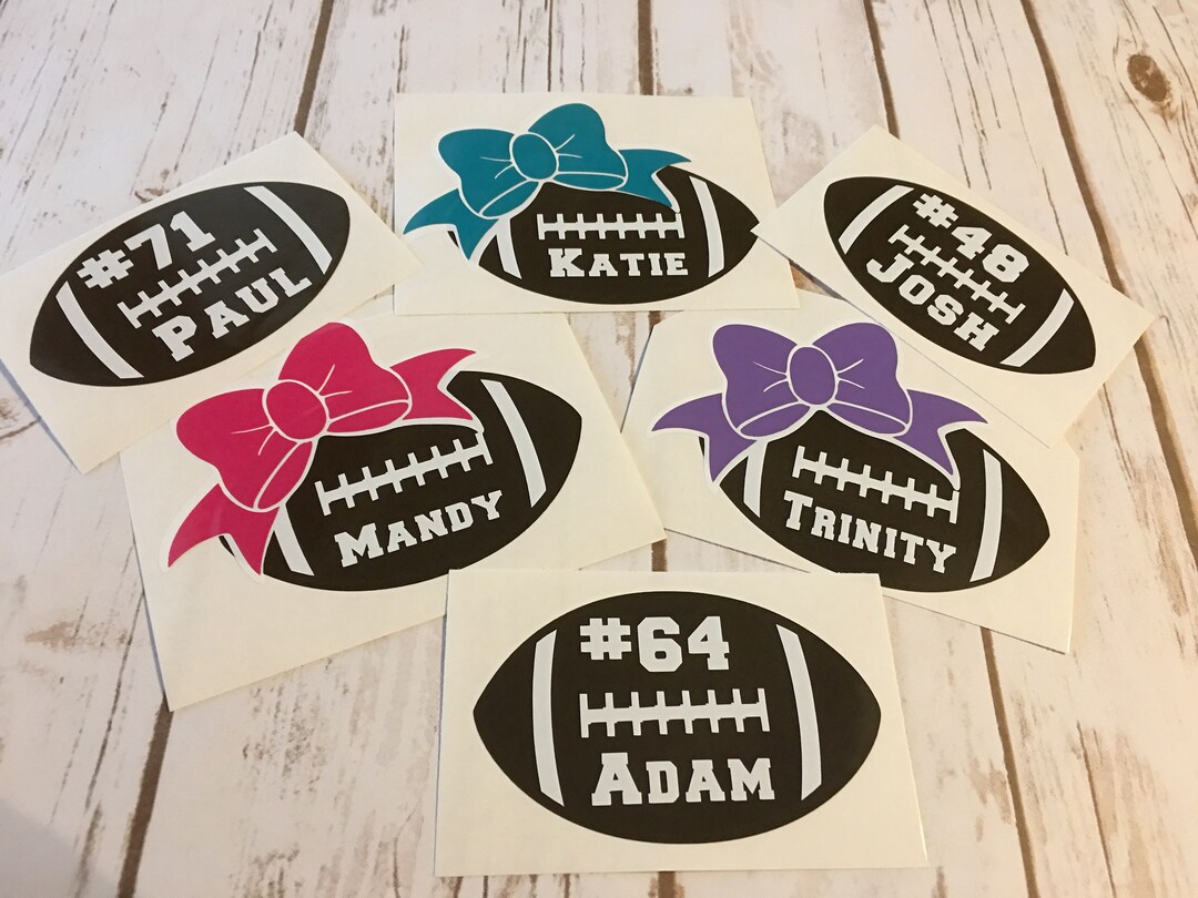 Football Decal Fall Decal Custom Football Decal Tumbler - Etsy