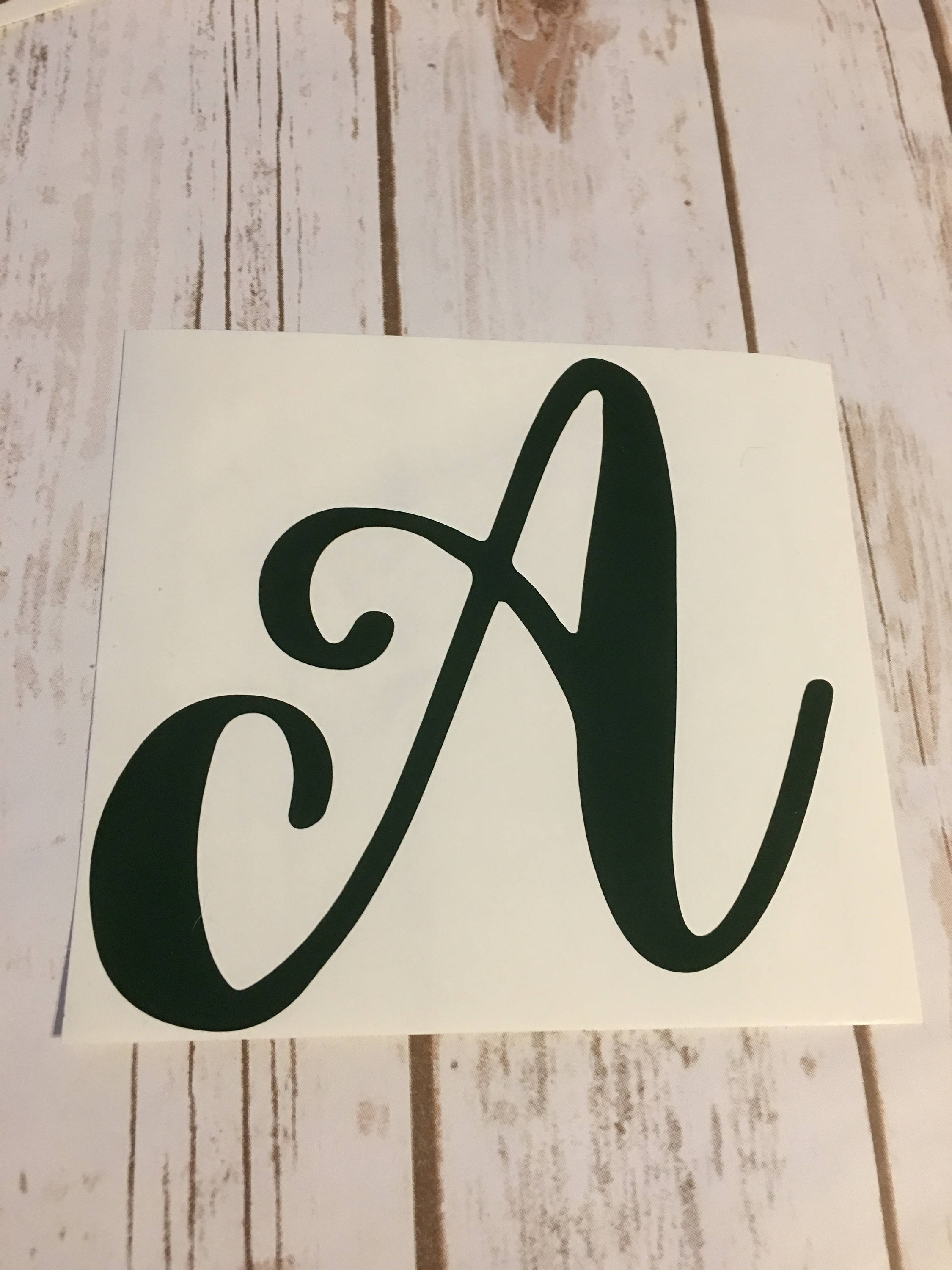 Single Letter Decal Letter Monogram single Letter Vinyl | Etsy