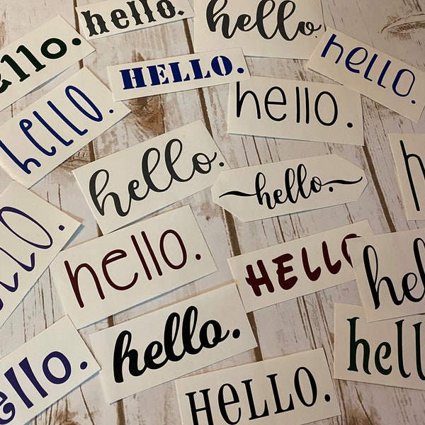 Hello Decal for Front Door - Etsy