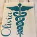 Caduceus Decal Name Decal Vinyl Decal YETI Decal - Etsy