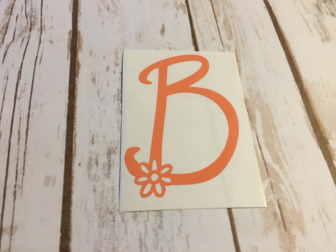 Letter Decal single Letter Decal Vinyl Decal Tumbler - Etsy