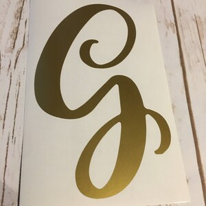 Single Letter Decal Letter Monogram single Letter Vinyl - Etsy