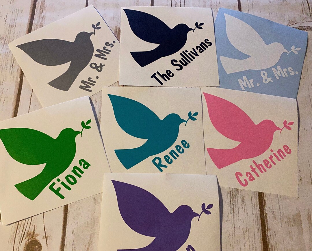 Dove Vinyl Decal Custom Dove Decal Vinyl Decal Tumbler - Etsy