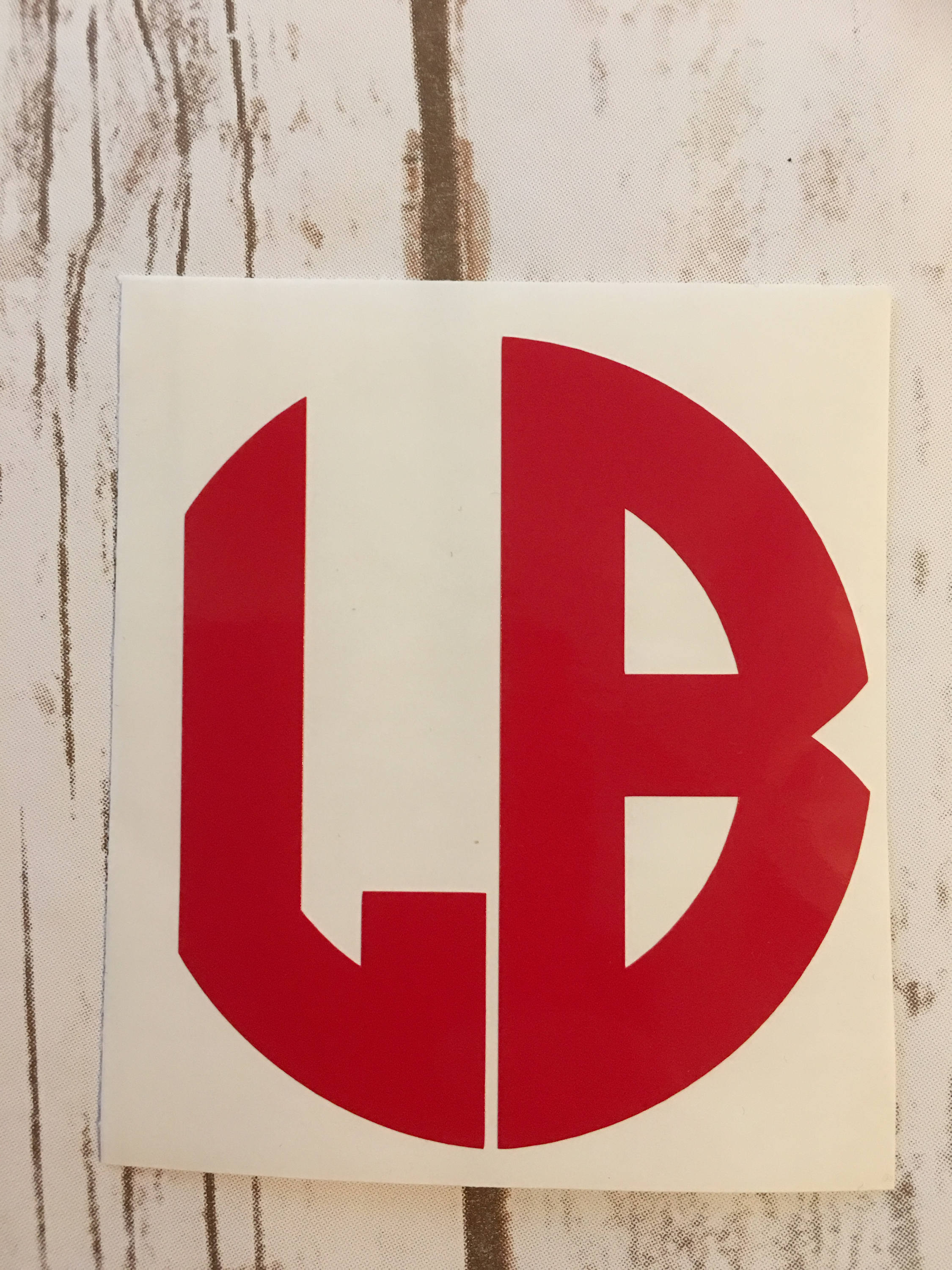 Two Letter Monogram Monogram Decal Four Letter Monogram - Etsy