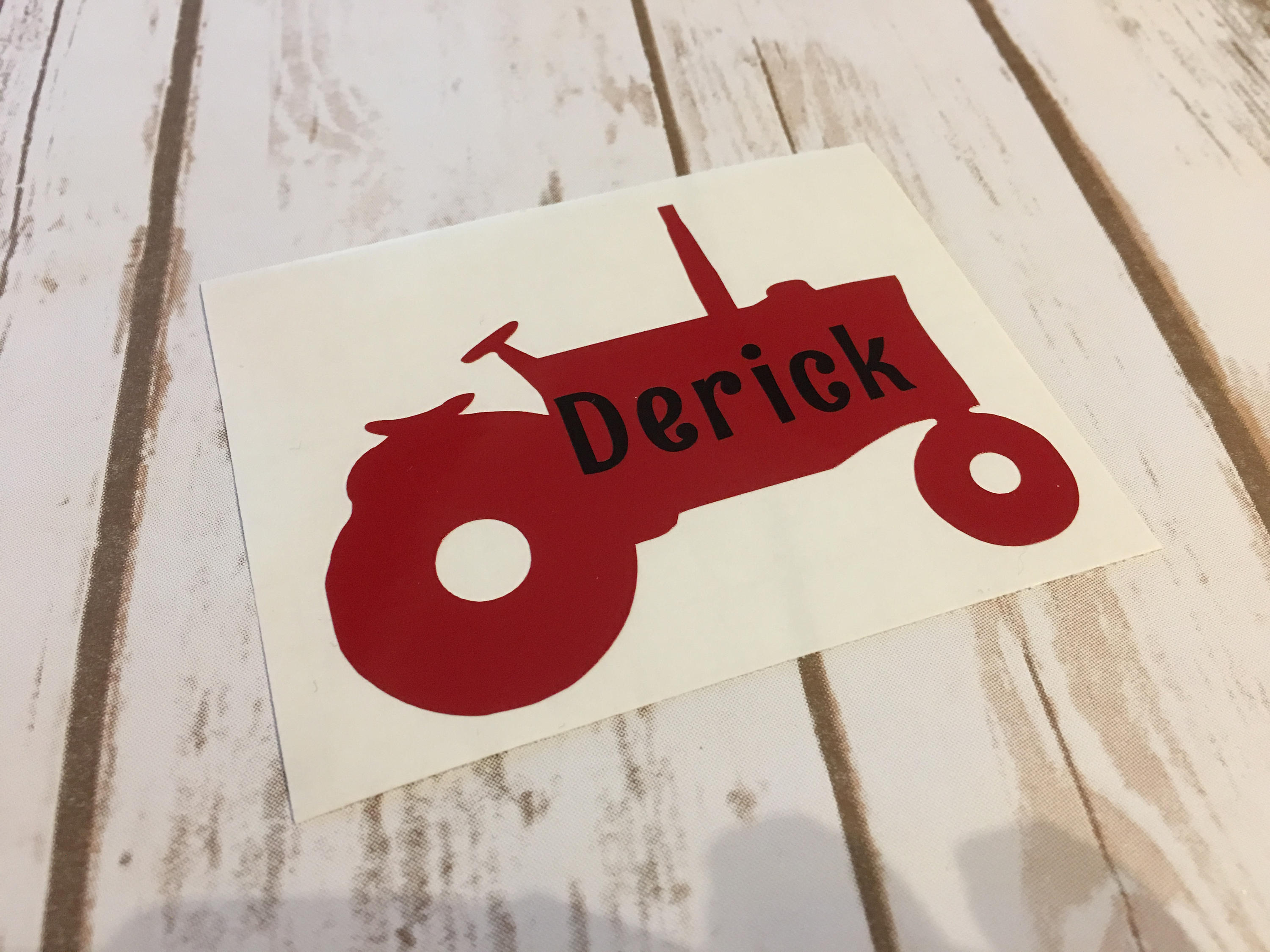 Tractor Decal Vinyl Tractor Decal Personalized Decal | Etsy